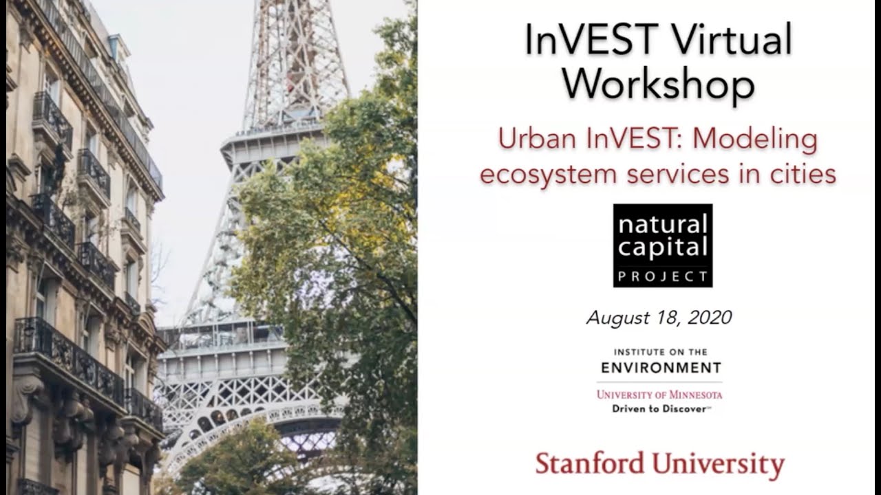 InVEST Virtual Workshop 3: Urban InVEST (Urban Cooling Model) - YouTube