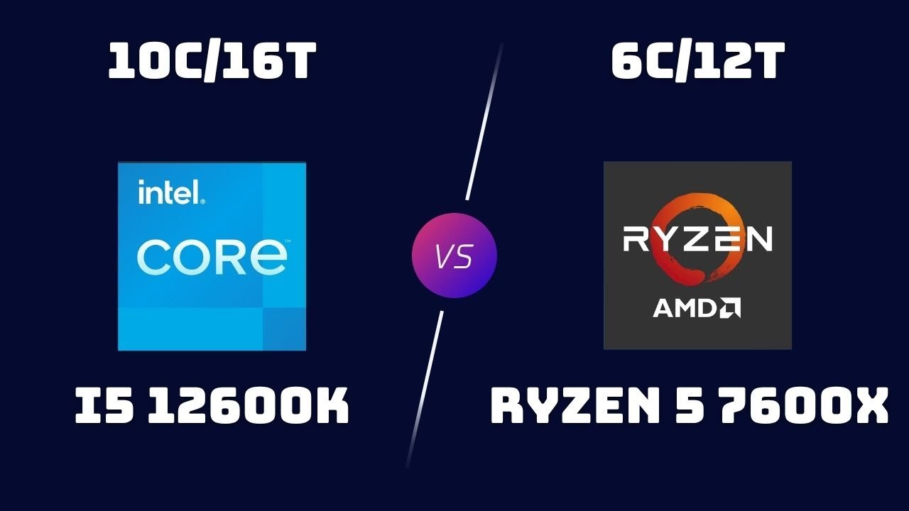 i5 12600K vs Ryzen 5 7600X – CPU Benchmark Showdown - YouTube