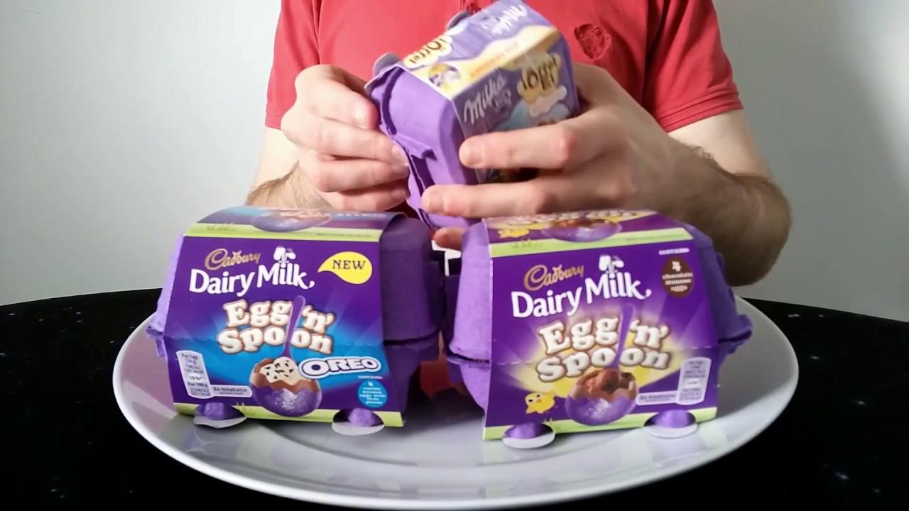Cadbury & Milka Egg 'N' Spoon Reviews (with Oreo too!) - YouTube