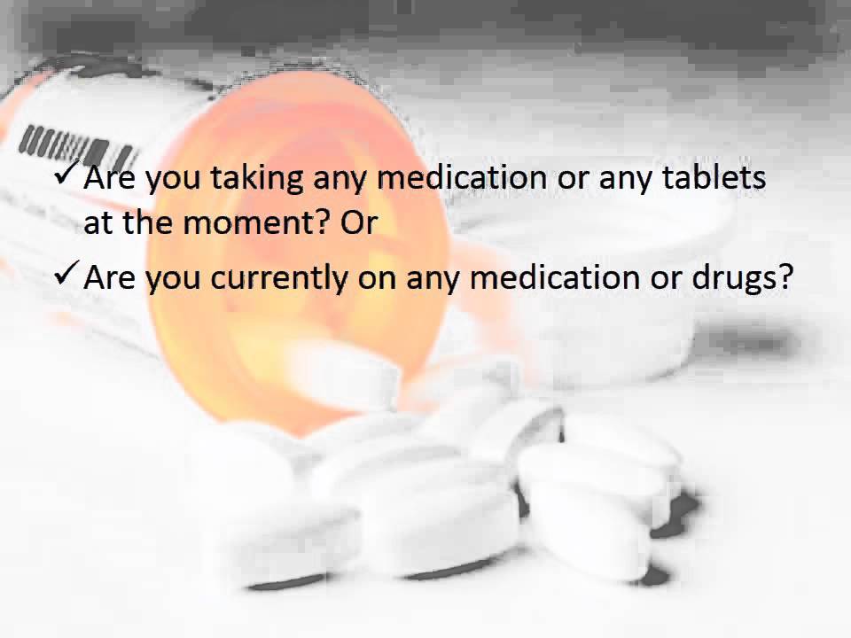 Taking a medical history: Drugs history - YouTube