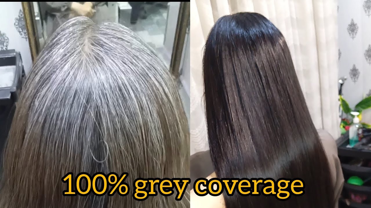 perfect 100% grey coverage hair color,grey hair coverage natural color ...