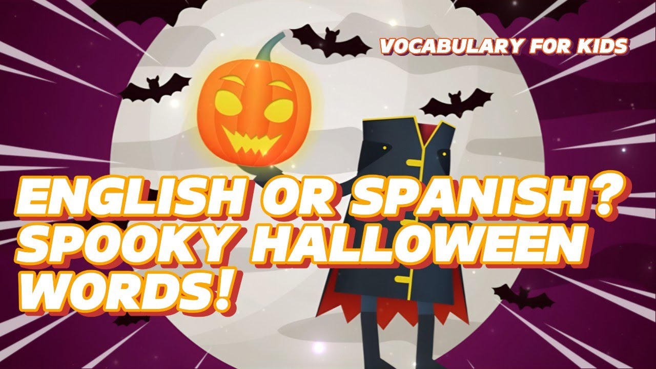 Spooky Halloween Words in English & Spanish #animation #halloween # ...