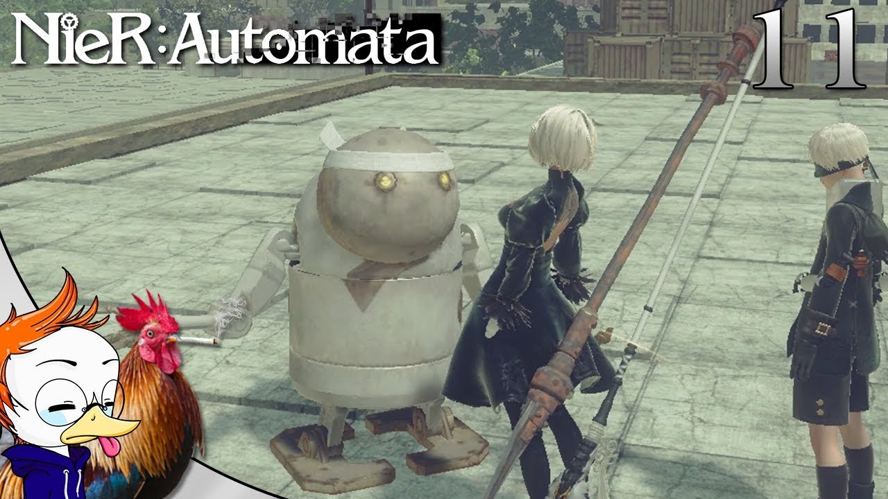 Nier Automata: Part 11 - Father Servo - YouTube