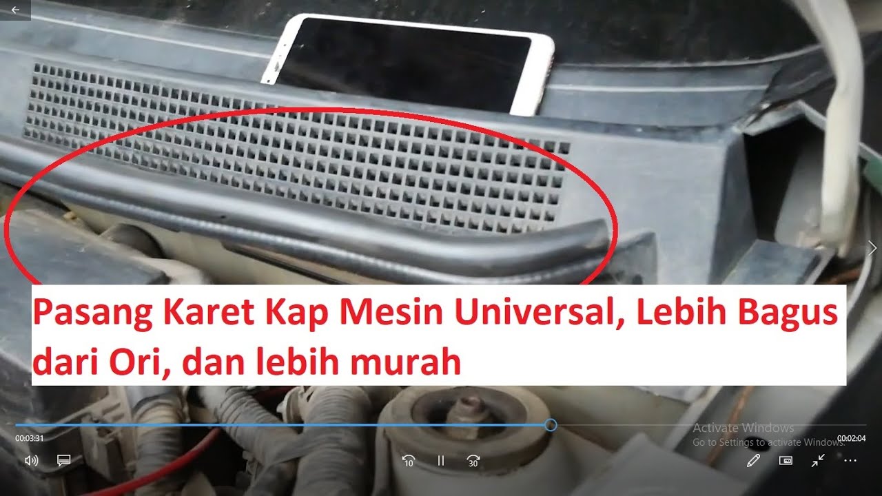 Karet Kap Mesin Mobil Universal Datsun go, Ford fiesta, Daihatsu ...