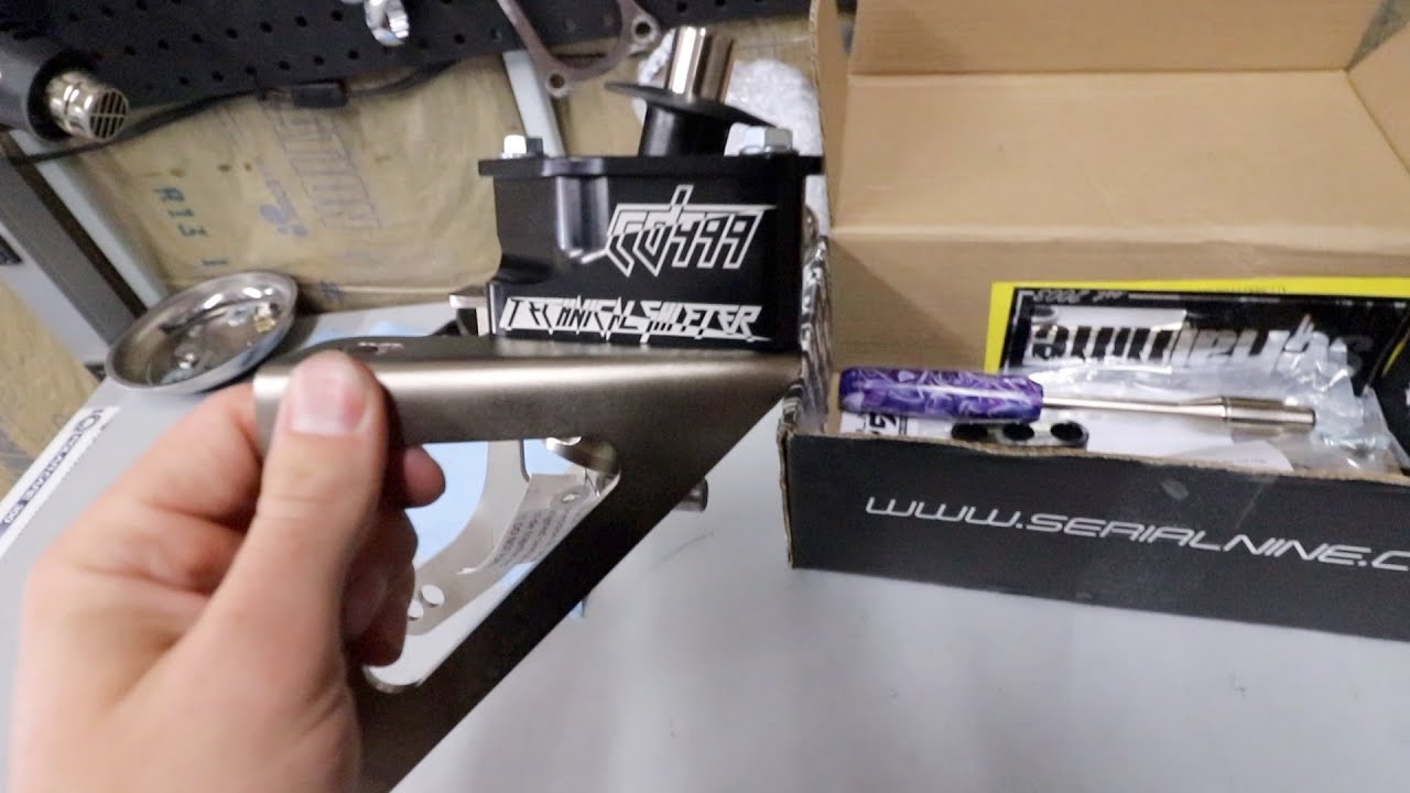 Serial Nine Shifter Install - 240sx Drift Car - YouTube