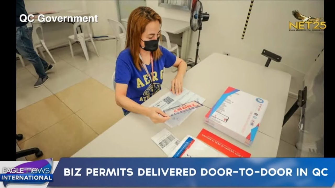 Biz permits delivered door-to-door in QC - YouTube
