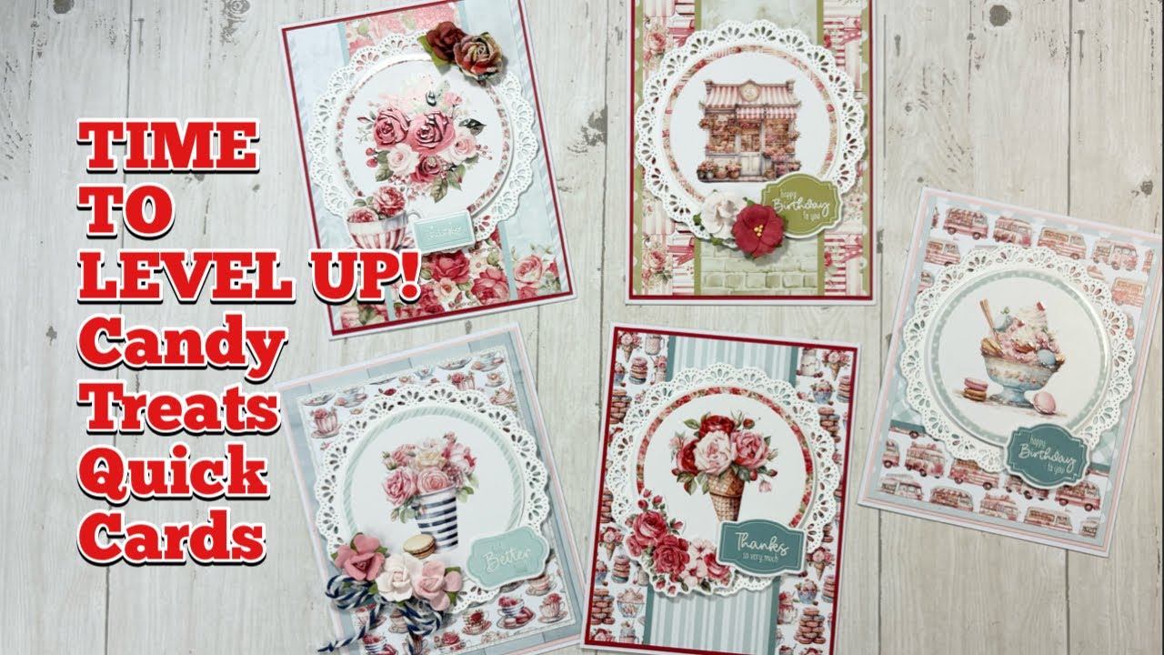 Candy Treats Quick Cards TUTORIAL | Paper Rose - YouTube