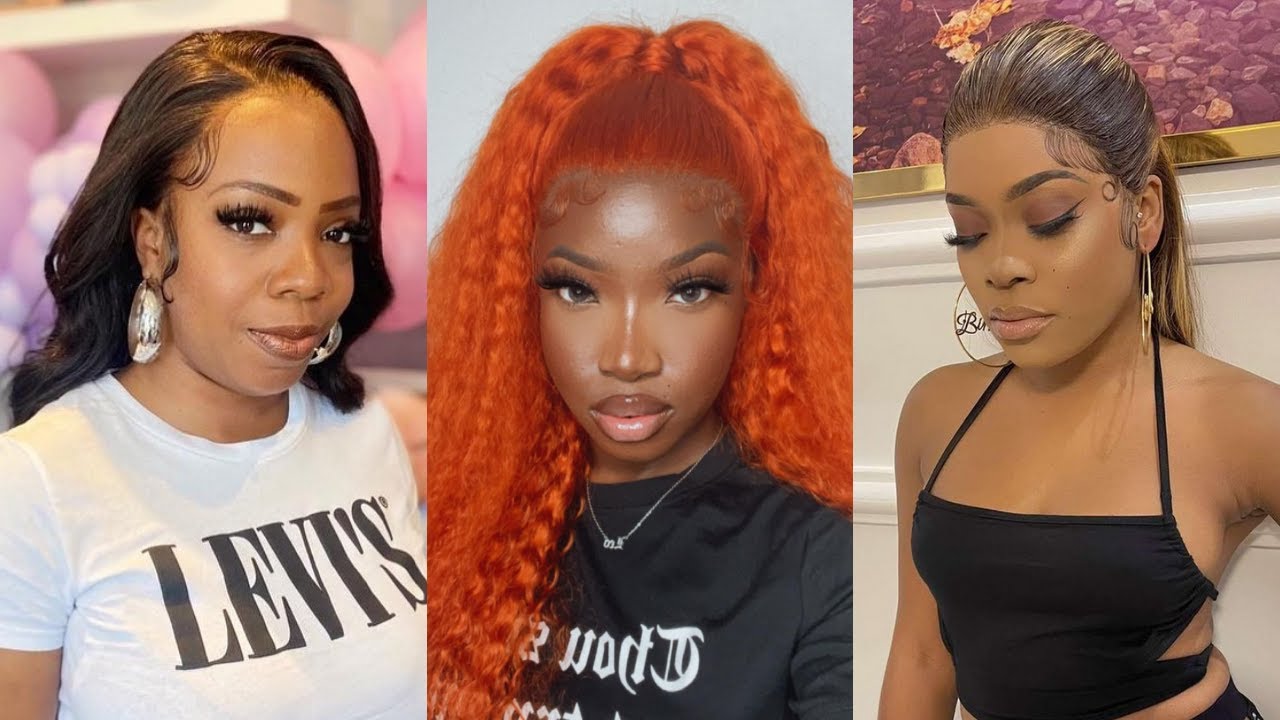 SLAYED EDGES HAIRSTYLES COMPILATION | SLAY YOUR 4c HAIR, WIGS AND ...