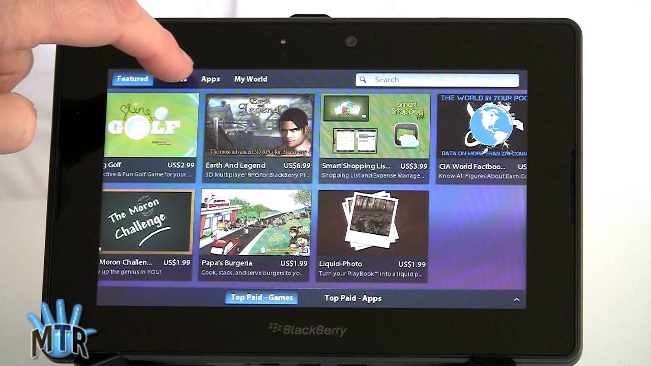BlackBerry PlayBook 2.0 OS Review - YouTube
