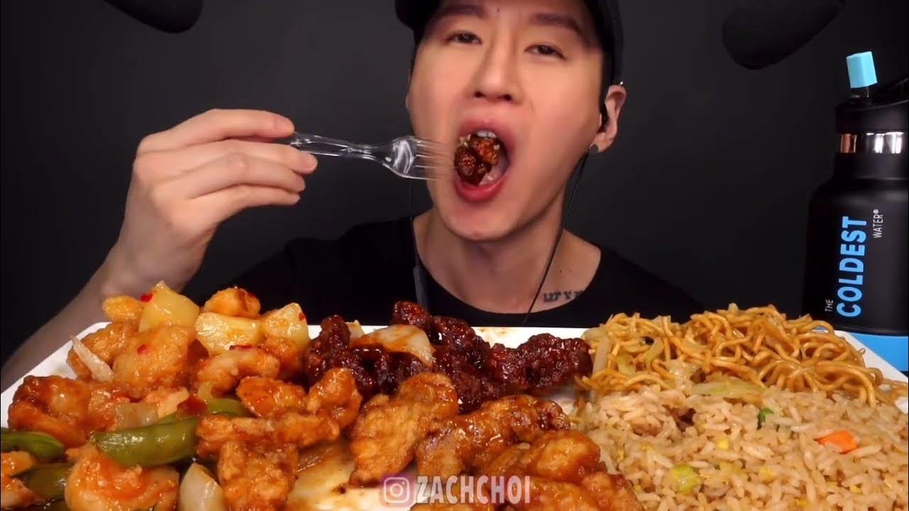 Zach Choi Asmr Bites Only Panda Express Asmr Youtube
