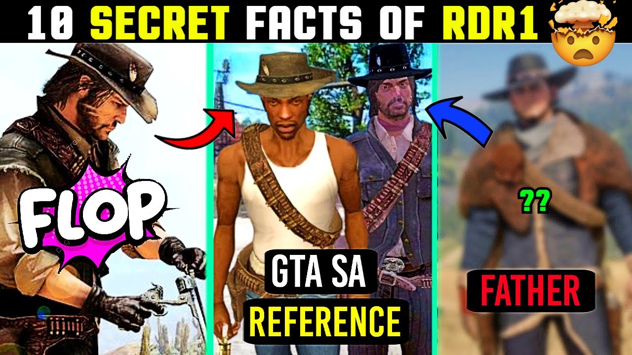 10 *MIND-BLOWING* Facts You Don't Know About Red Dead Redemption 1😲 ...