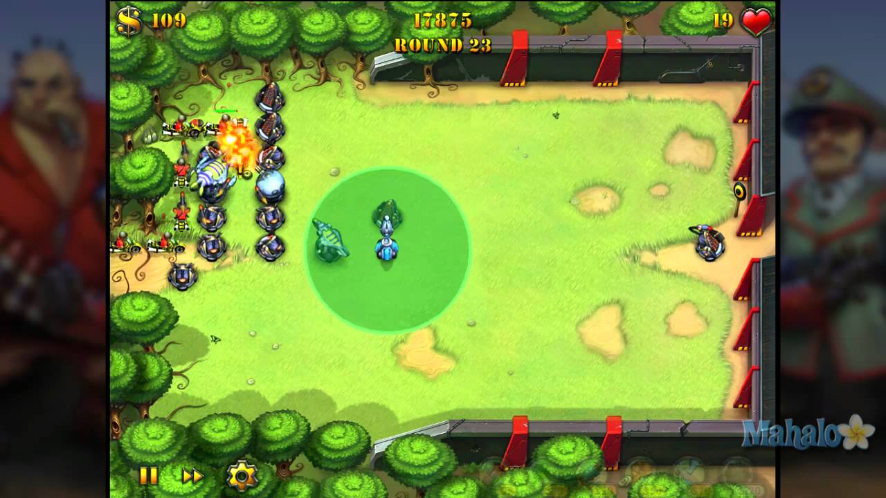Fieldrunners: Grasslands 123 Waves pt 1 - YouTube