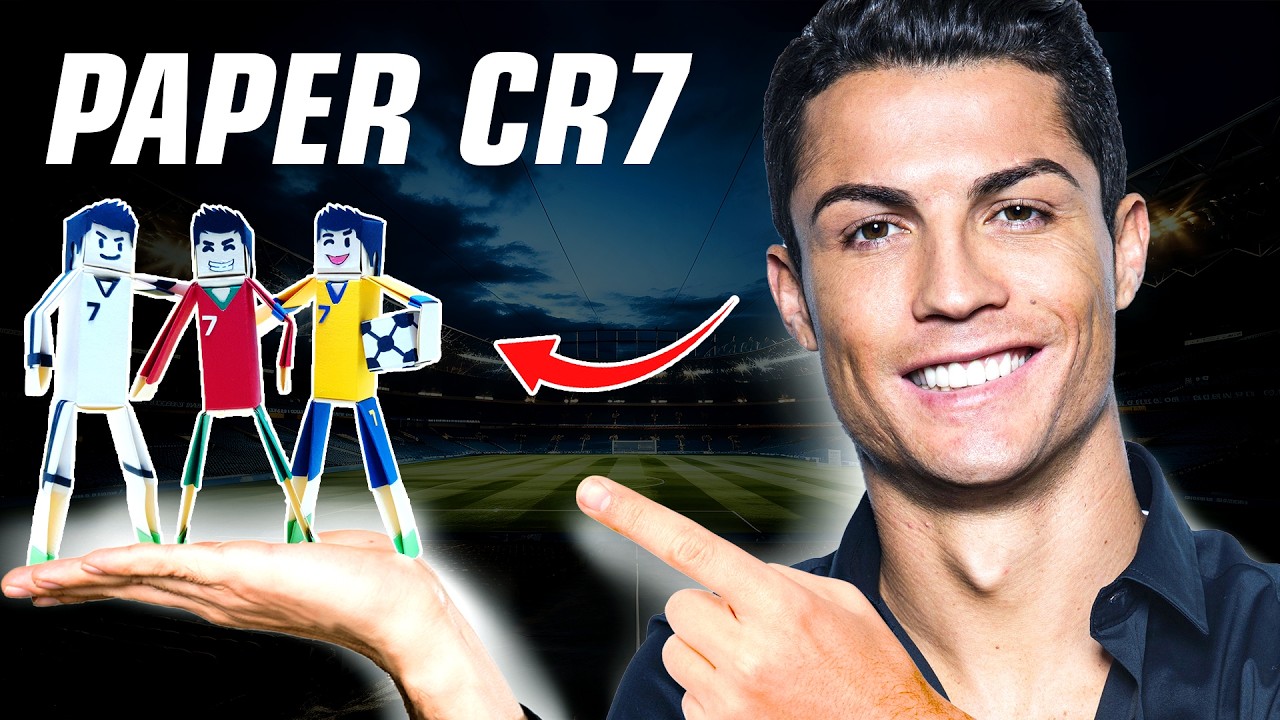 How to Make paper Cristiano Ronaldo – Under 5 Minutes - YouTube