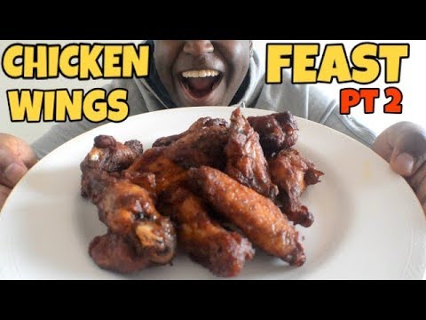 ASMR | CHICKEN WINGS FEAST (pt 2) - YouTube