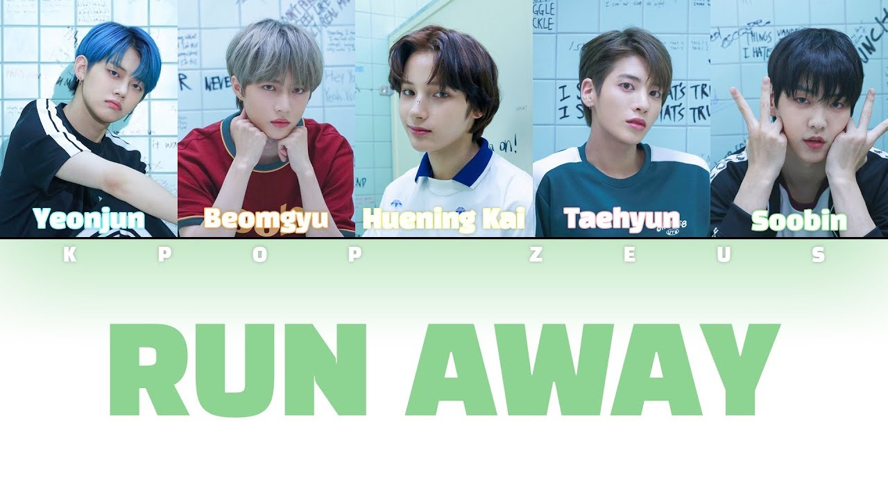 TXT (투모로우바이투게더) 9와 4분의 3 승강장에서 너를 기다려 'Run Away' Lyrics (Color Coded ...