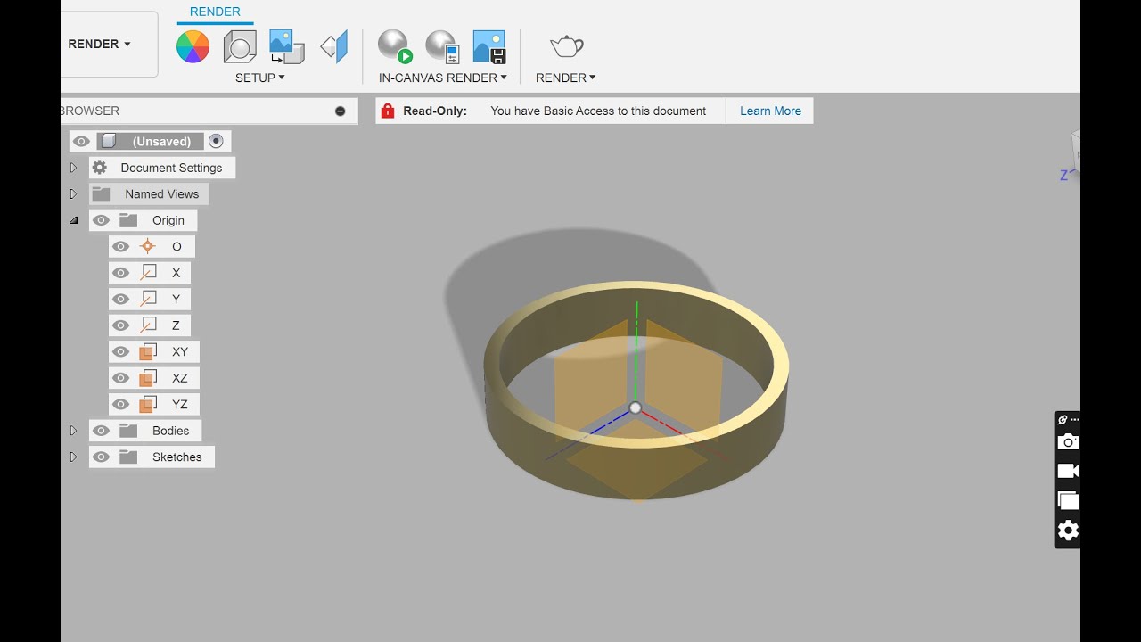 Ring Tutorial Fusion 360 - YouTube