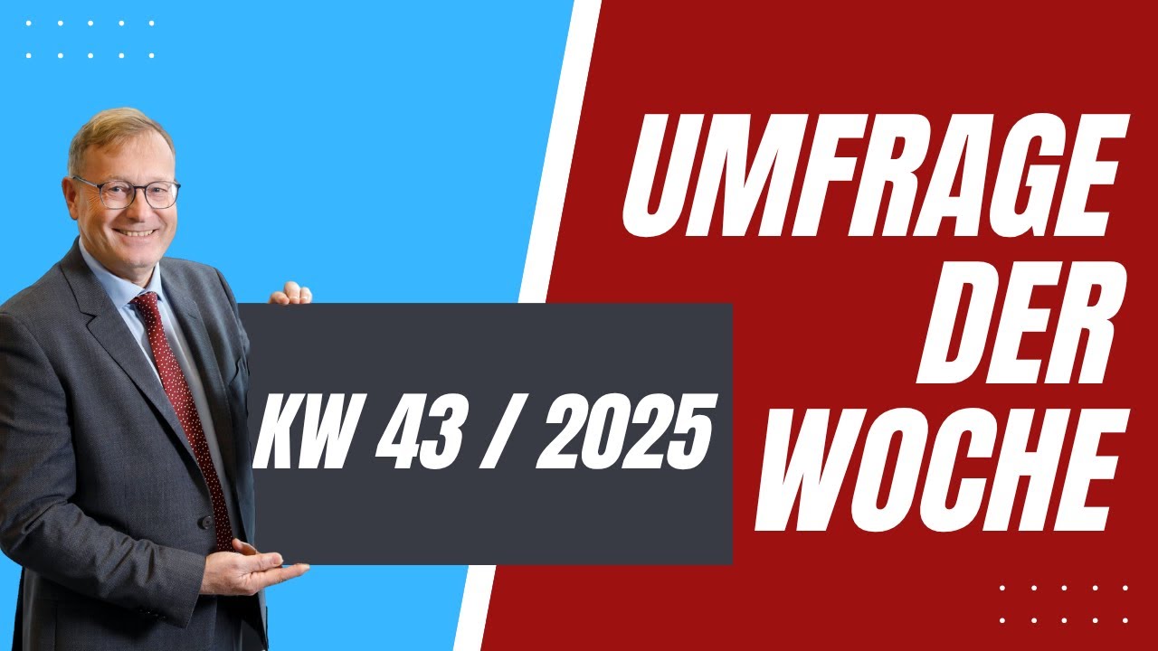 Umfrage der Woche KW 43 / 2025 - YouTube