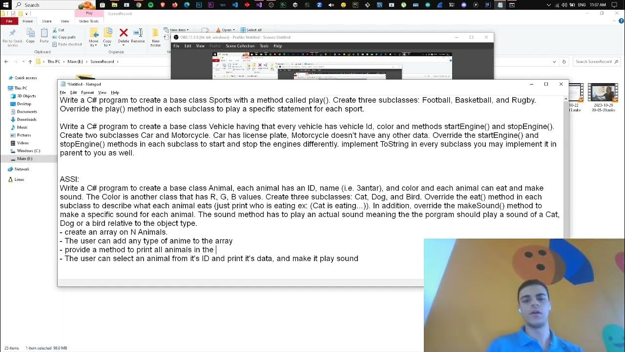 Part10 - AAST Advanced Programming (CC319) 7th [Assignment]. - YouTube