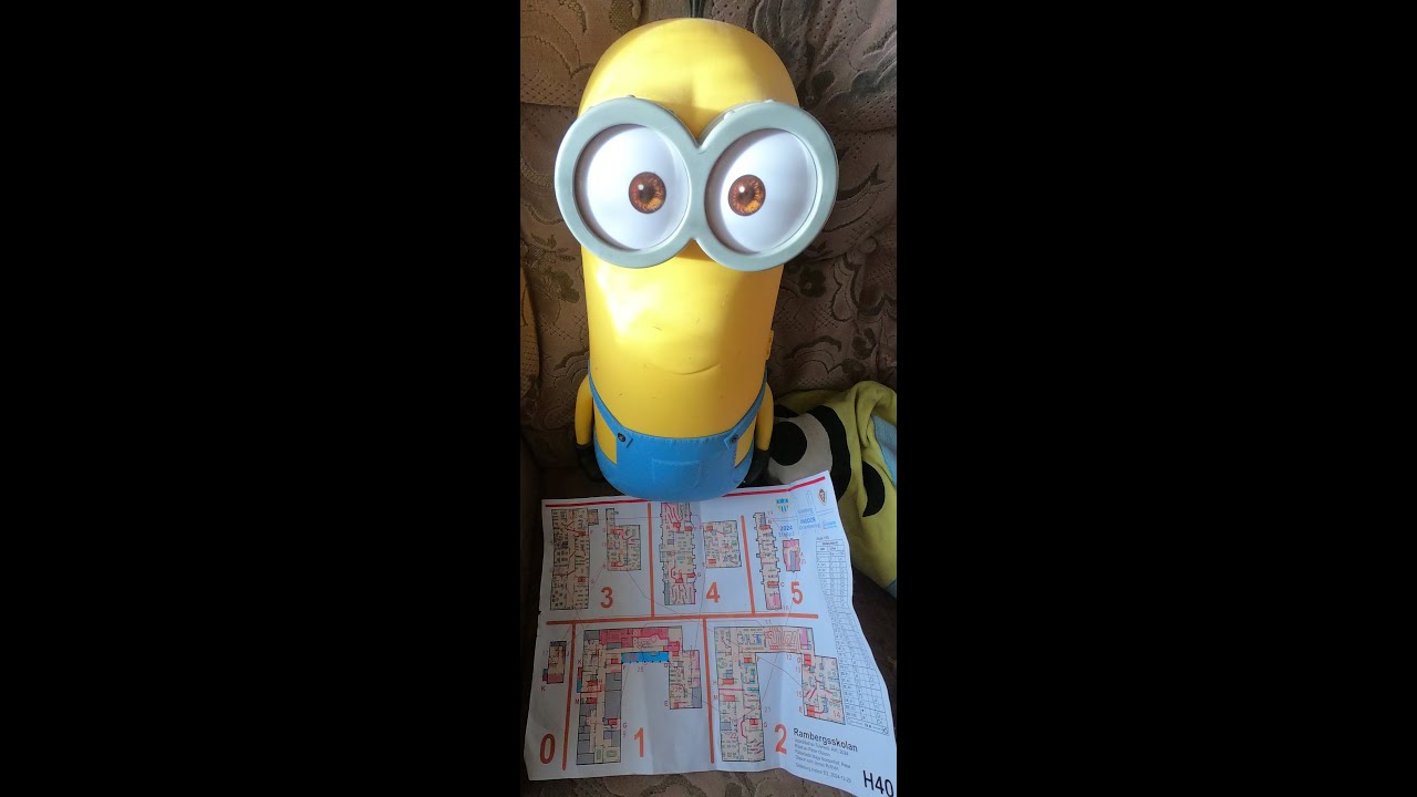Minion Kevin indoor orienteering at Rambergsskolan, Göteborg 29 ...