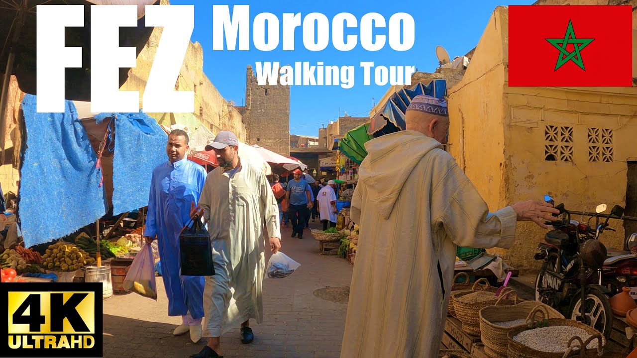 🇲🇦Fez Walking Tour 4k, Fes فاس‎, Morocco 4K,🐫 - YouTube