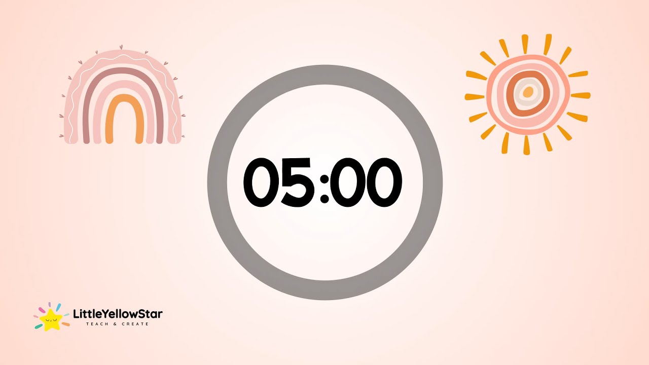Boho Timer For Kids - 5 Minutes Countdown Timer For Kids With Lofi ...