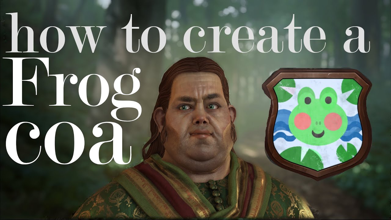 CK3 SPEEDART | HOW TO CREATE A FROG COA - YouTube