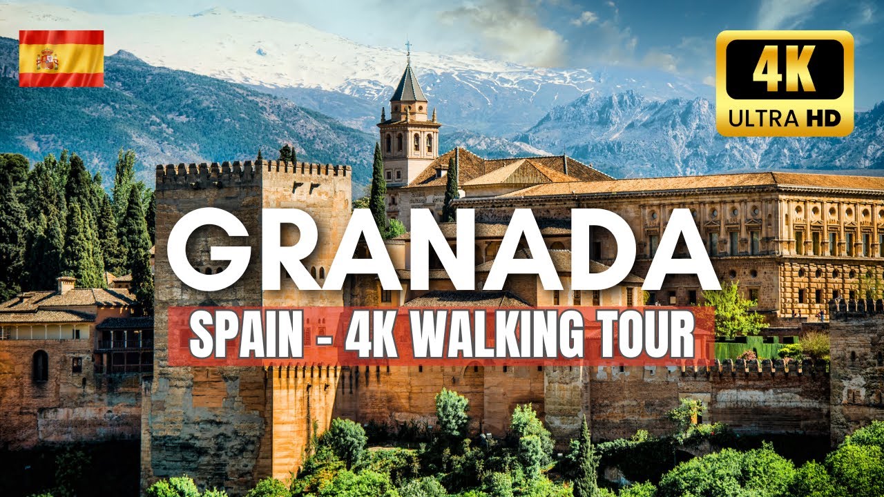 Amazing GRANADA Spain Walking Tour 4K - YouTube