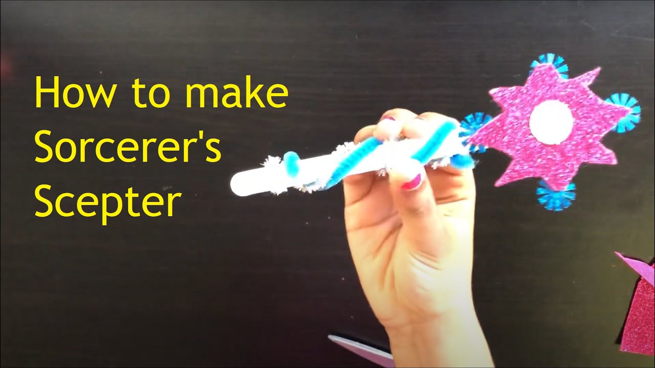 How to make Sorcerers Scepter | Kids Craft Work - YouTube