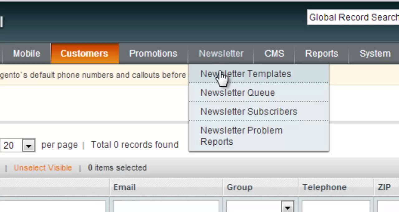 Magento Tutorials Basic Magento Backend Tour Youtube