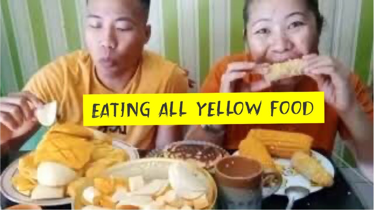 EATING ALL YELLOW FOOD(Jackfruit,Corn,Hotcakes,Pears)||Anesthesia Yodno ...