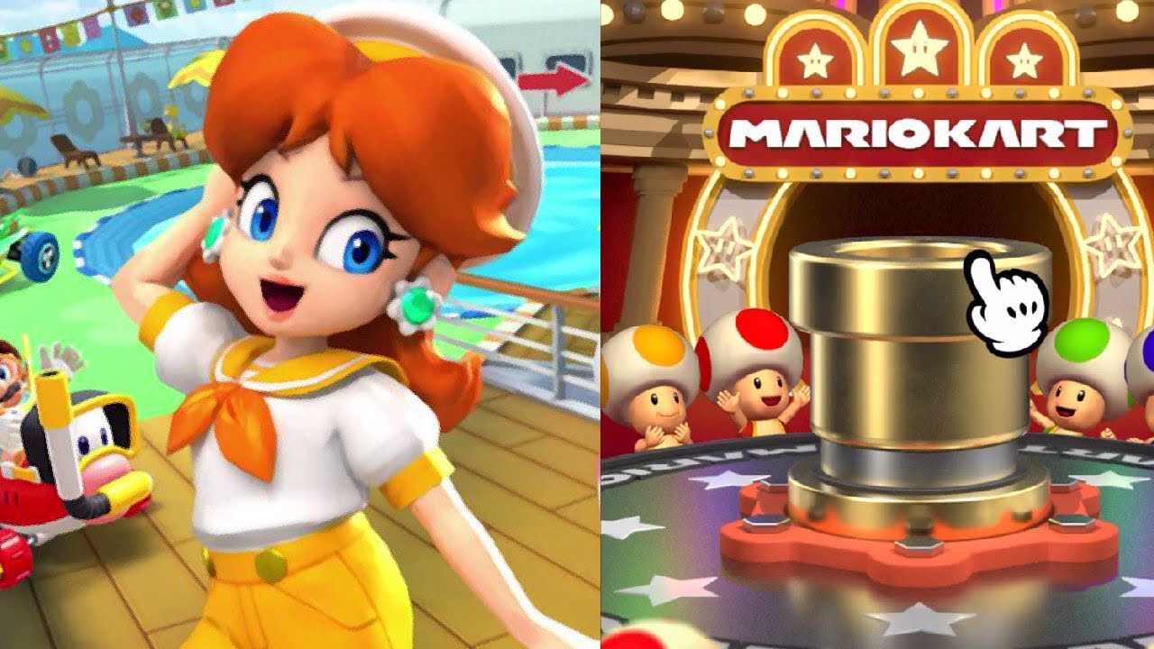 Mario kart tour - Daisy Sailor pipe pulls (Ocean Tour) - YouTube