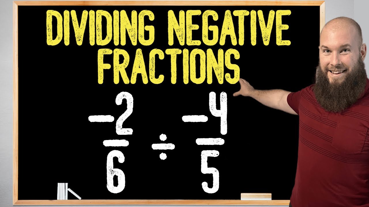 How To Divide Negative Fractions - YouTube
