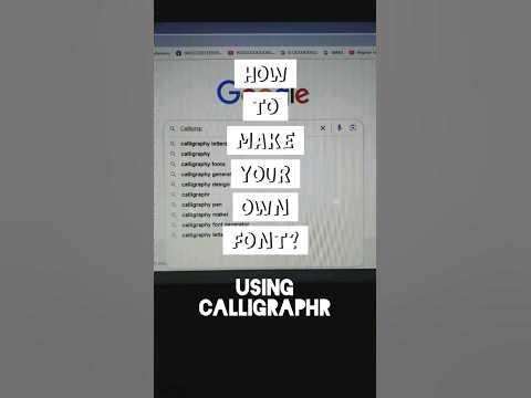 MAKE YOUR OWN FONT Using #Calligraphr #shadowlettering #lettersbyangelica - YouTube