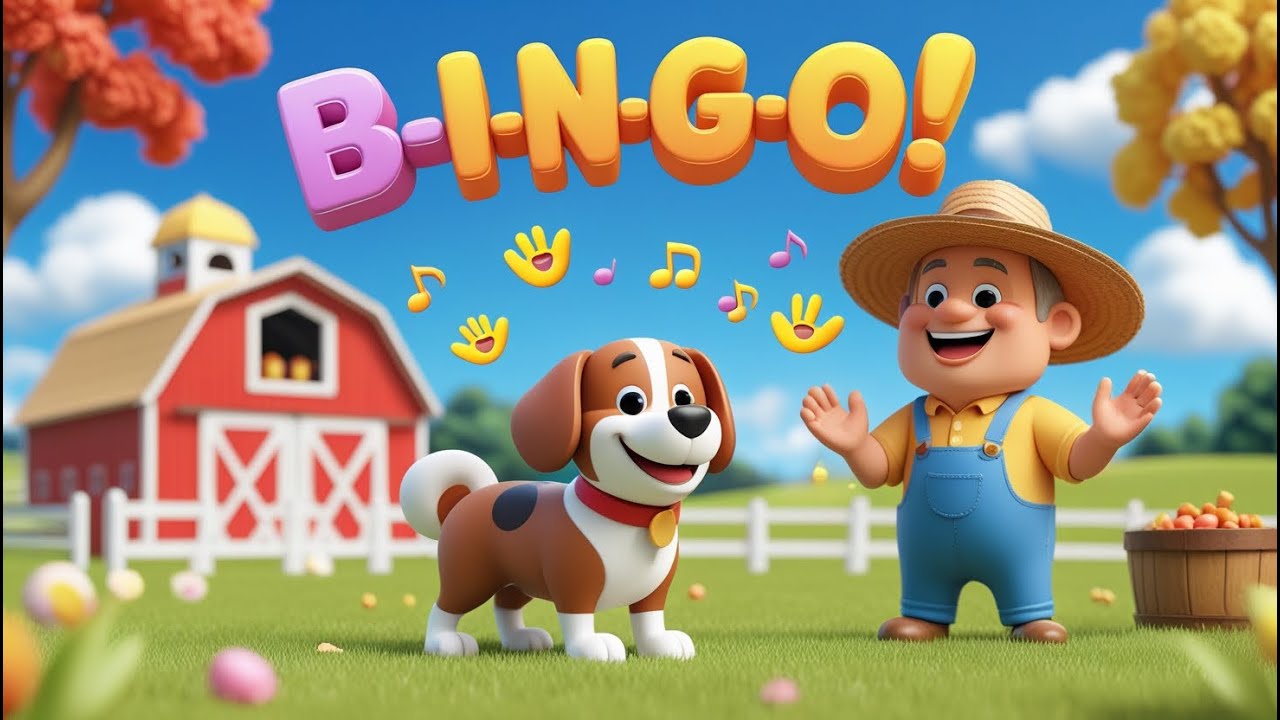 🎶 B-I-N-G-O – The Happy Farm Dog Song! 🐶🎵 – Sing, Dance & Learn! 🚜🎵 ...