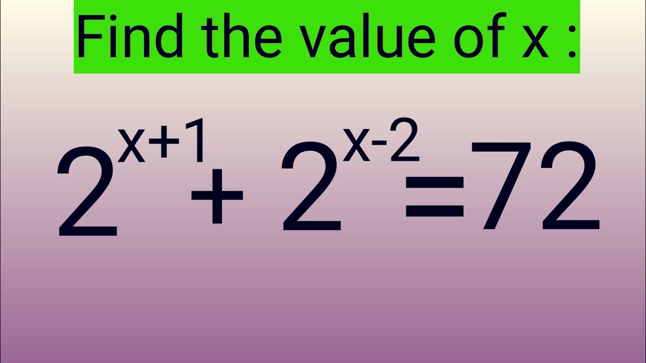 Solve This Exponential Equation || সমাধান - YouTube