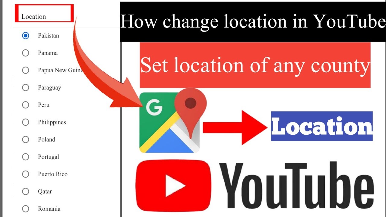 How change location in YouTube|YouTube location setting|YouTube ...