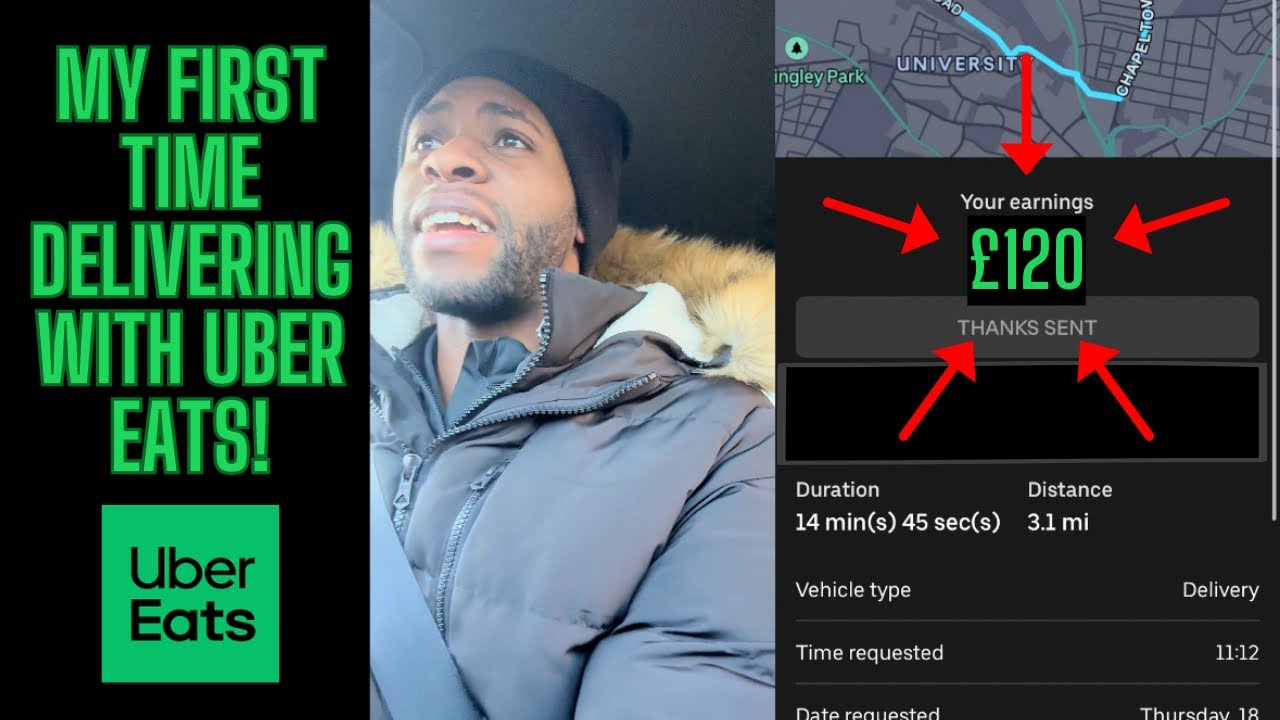 My First Time Delivering on Uber Eats | Earnings Breakdown! - YouTube