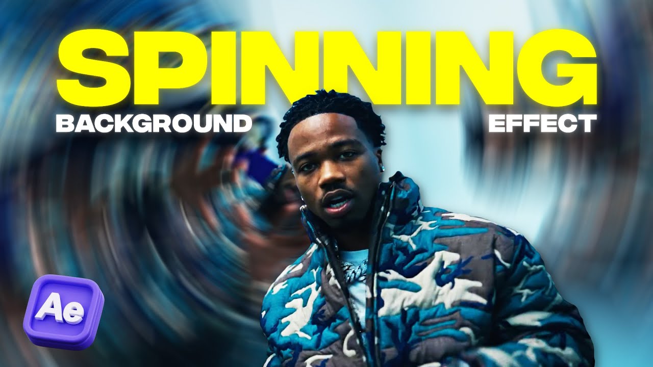 How to create this SMOOTH BACKGROUND SPINNING EFFECT in After Effects ...