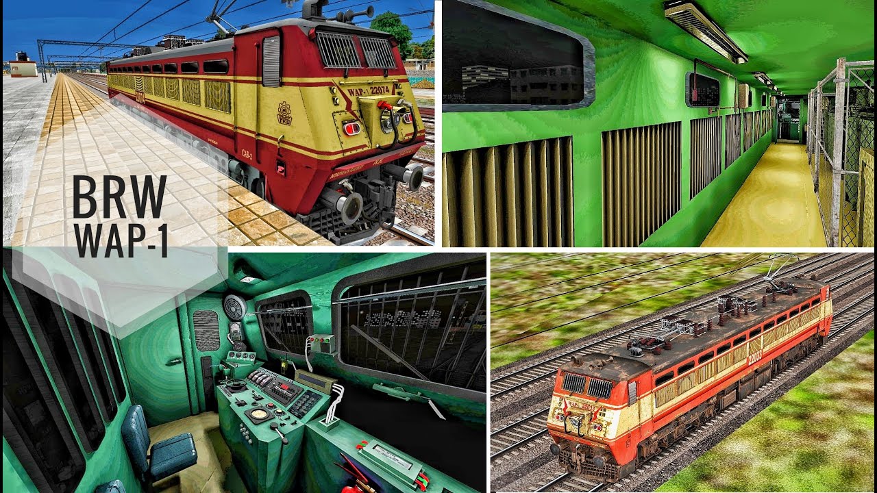 3D CAB OF WAP-1 LOCOMOTIVE BY BRW PRODUCTIONS - YouTube
