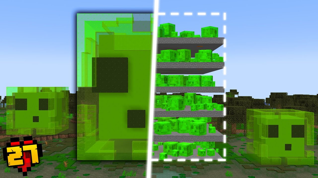 I Built a SLIME FARM inside a SLIME in Minecraft Hardcore! (#27) - YouTube