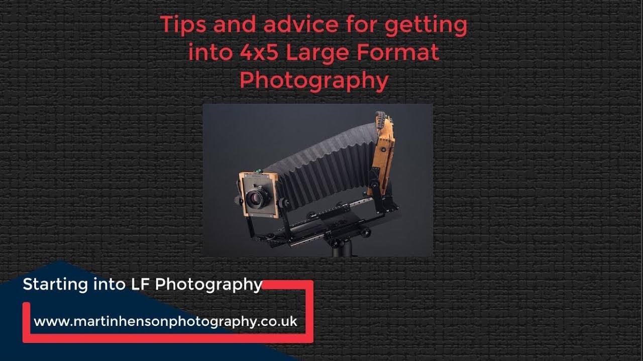 Large Format Photography, getting started. - YouTube