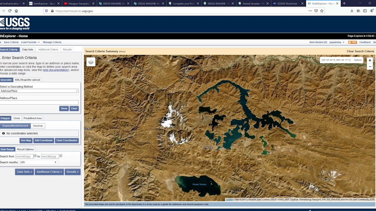 How to download Landsat 8-OLI Data | How to Free Download Satellite ...