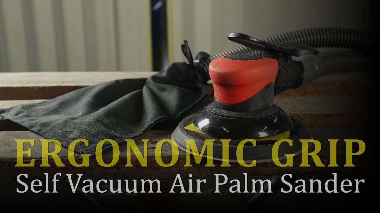 ERGONOMIC GRIP | Japanese Bearing Air Random Orbital Palm Sander (Self ...