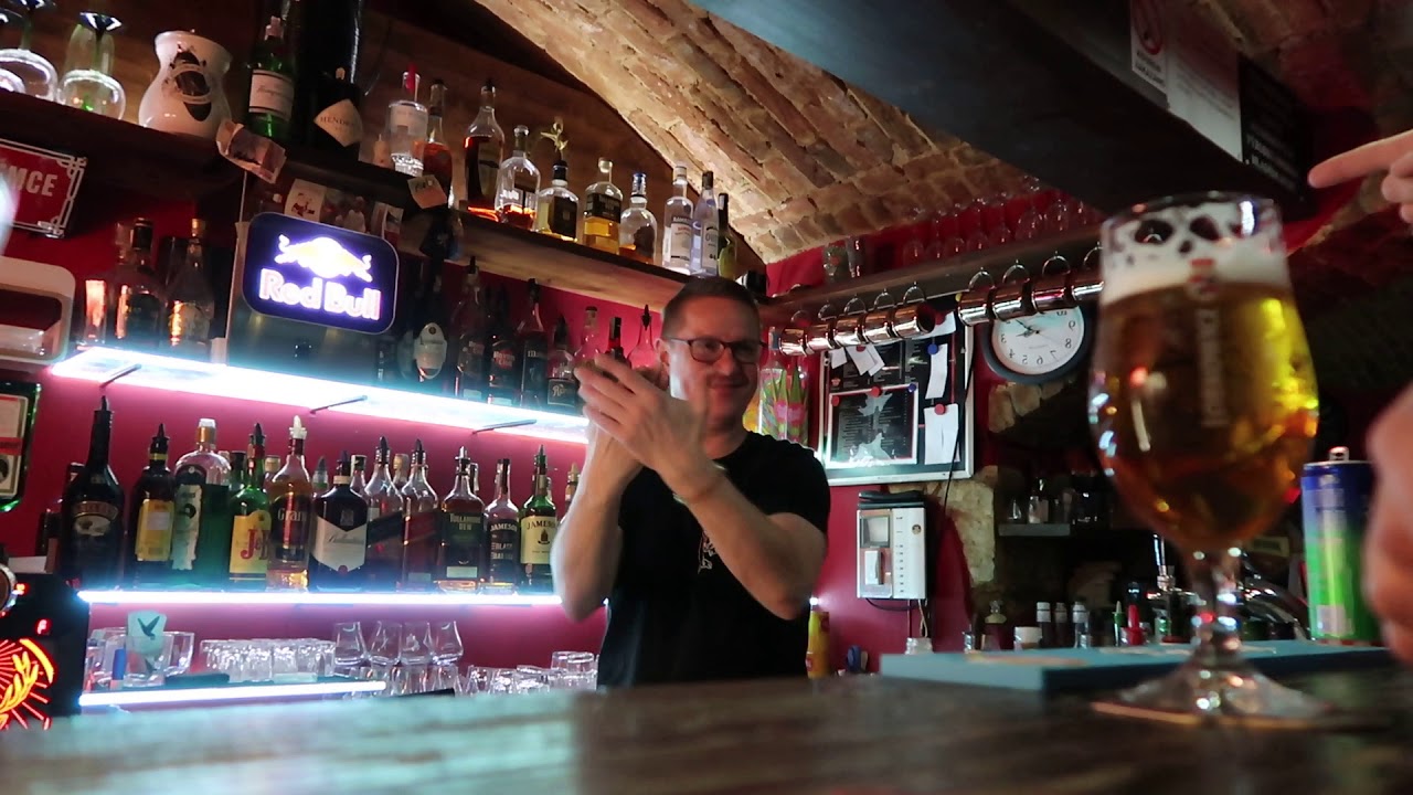Drunk Bartender In Prague - YouTube