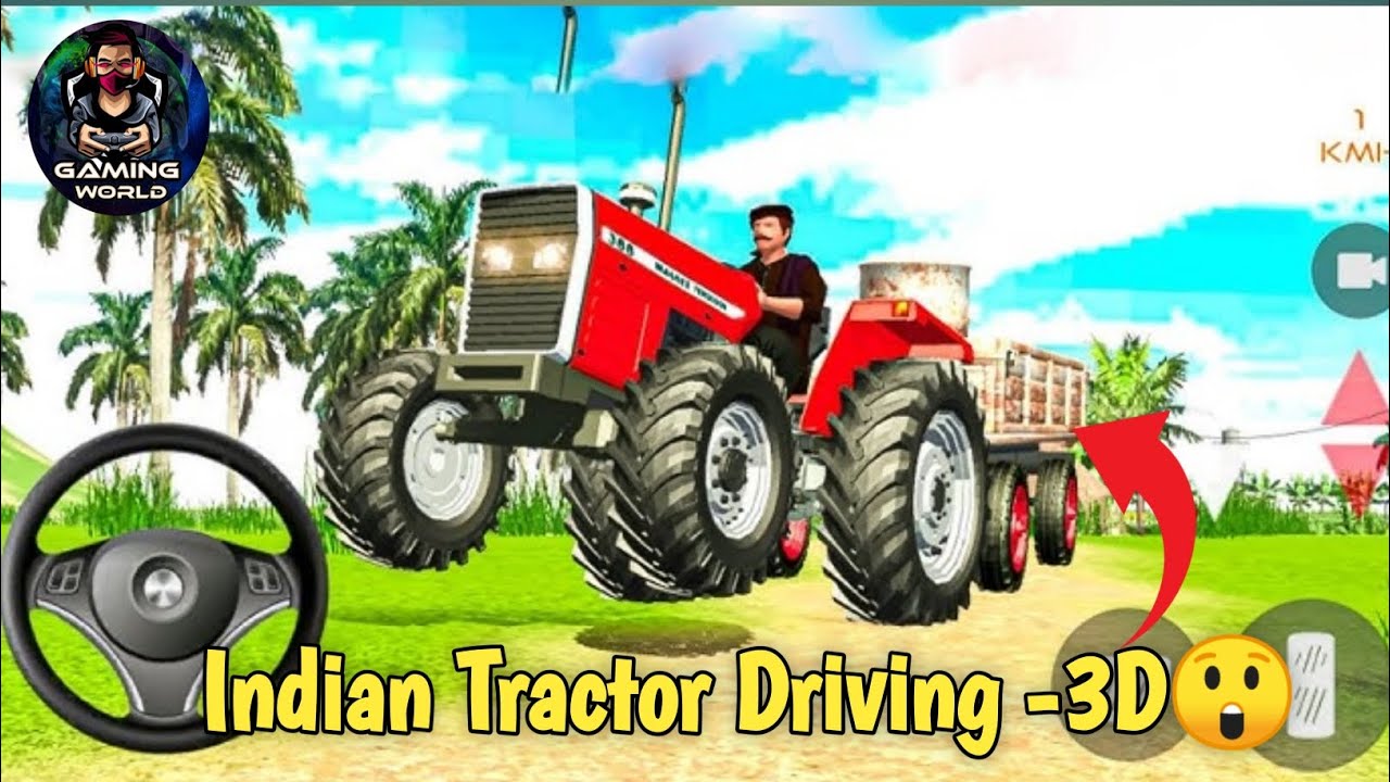 Indian tractor driving 3dgame| farming simulator 19 gameplay - YouTube