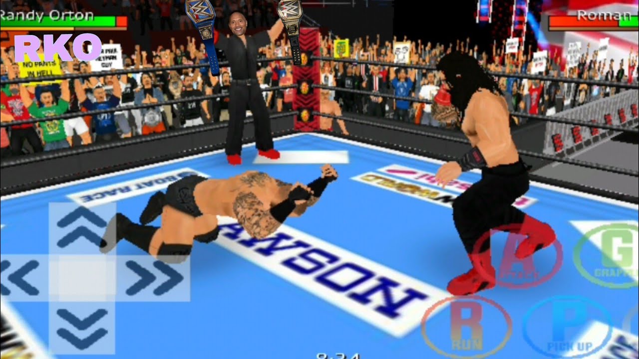 WWE2K23 game roman vs randy orton 2024|roman reigns vs ortonfull RKO ...