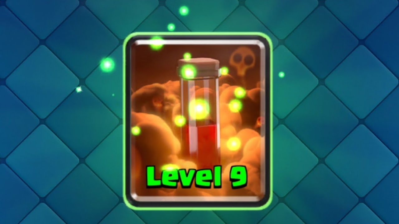 Power Of Lvl 9 Poison in Clash Royale. - YouTube