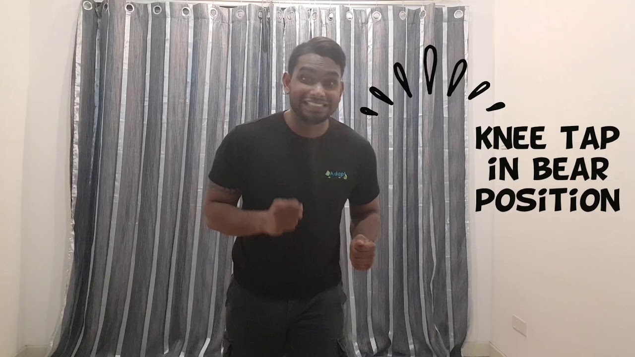Knee Tap In Bear Position (Exercise) - YouTube