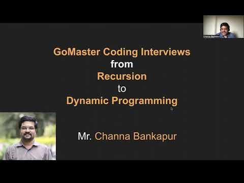 Course Intro - GoMaster Coding Interviews with Channa Bankapur - Recursion to DP - YouTube