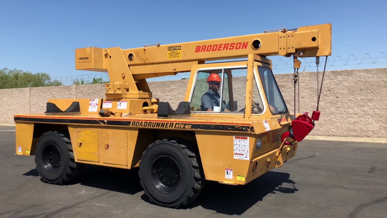 Broderson RTR80 4x4 Rough Roadrunner Terrain Crane for Sale - YouTube